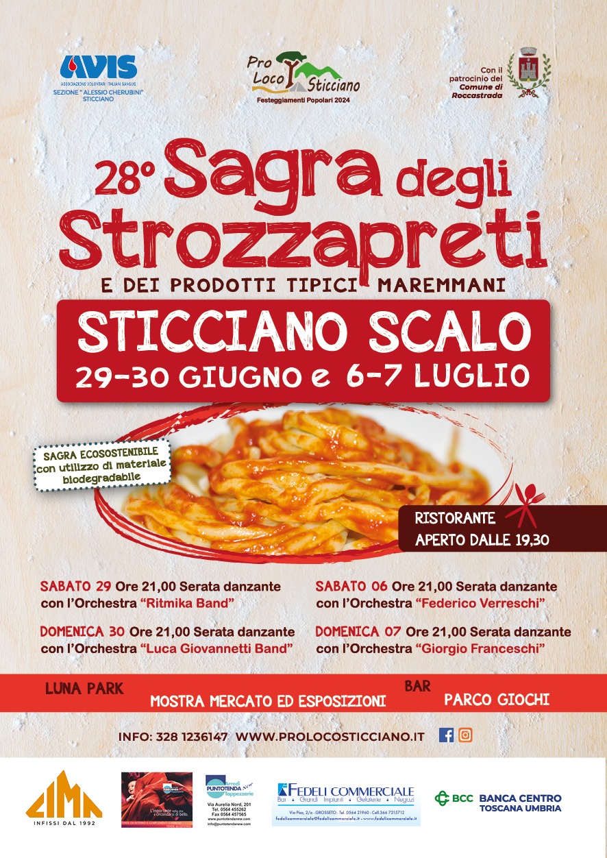 Strozzapreti pasta and Maremma traditional products festival in ...